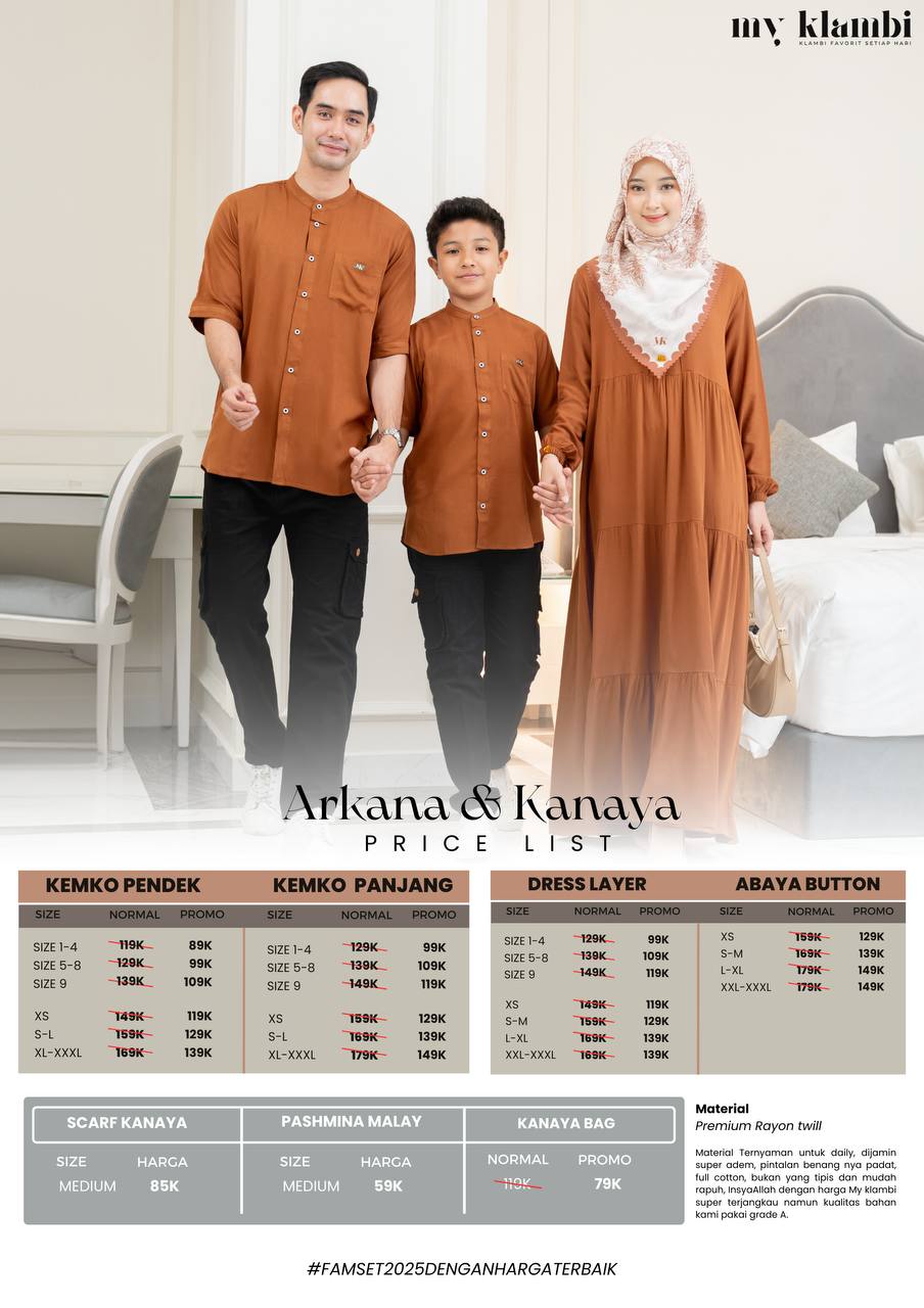 Sarimbit Arkana x Kanaya by My Klambi 2025 – Nadhira Store